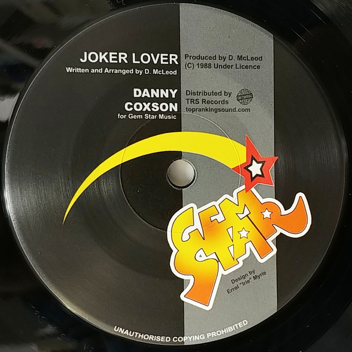 DANNY COXSON - Joker Lover (7") – TRS Records